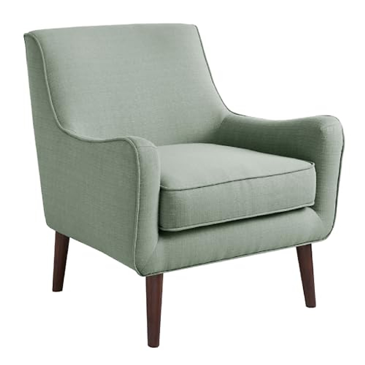 Wycian Kitchen Chair High Chair Seat, Sofa Chair 1PC Seaweed Green Solid Wood Capacity 250LB 30.00" L 34.50" W 34.00" H for Living Room Bedroom Dining Rooms