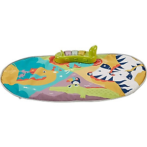 Fisher-Price Baby to Toddler Toy 3-in-1 Sit-to-Stand Activity Center with Playmat plus Music Lights and Spiral Ramp