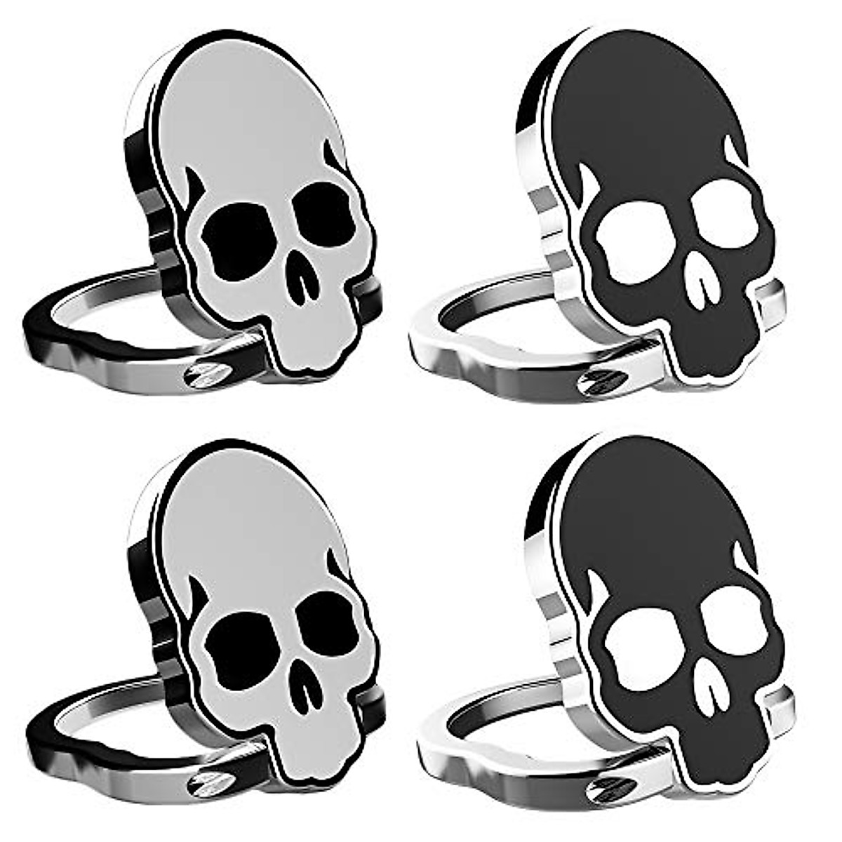 IHUIXINHE Cell Phone Finger Ring Holder, 360 Adjustable Ring Grip Kickstand for iPhone Xs Max XR X 8 7 6 6s Plus, Samsung Galaxy, Huawei, Sony, LG, Fit for Magnetic Car Mount (4 Pack)