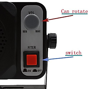 KENMAX 3.5mm Jack 10W External Speaker Universal CB Speaker for Mobile Radio Car Radio FT-8100R FT-8800R FT-2600M FT-3000M FT-1802M Ft-1807M