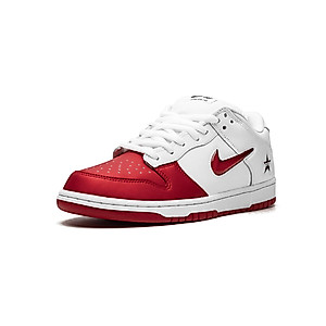 Nike Mens SB Dunk Low CK3480 600 Supreme - Jewel Swoosh Red/White - Size 12