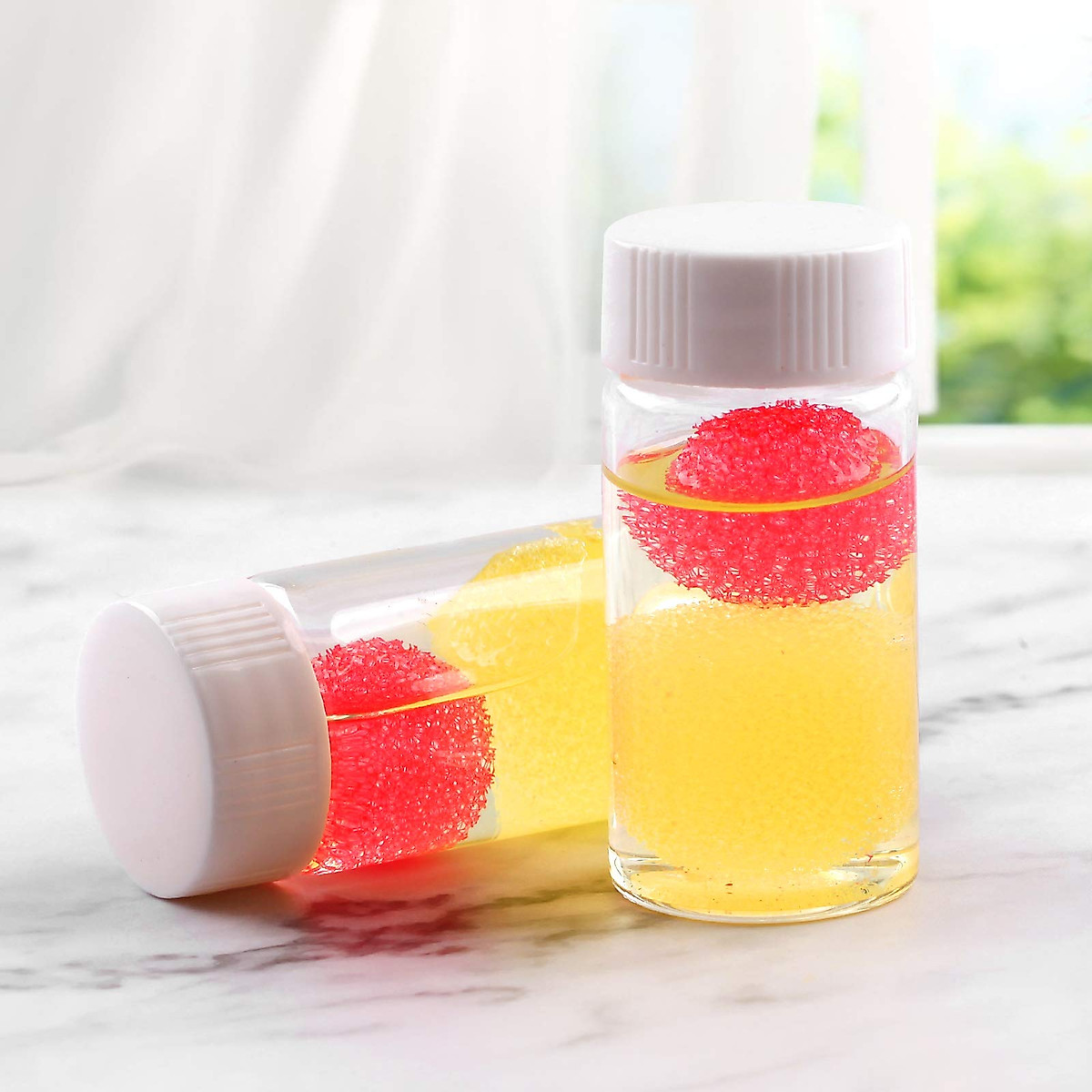 2 Pieces Eyelash Extension Tweezers Cleaner, Tweezers Cleaning Tool Kit with Liquid Glue Remover and Sponge Ball For Lash Extension Application