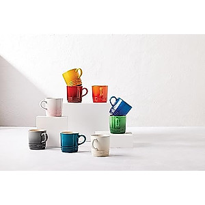 Le Creuset Stoneware (Set of 6) London Mugs, 12 oz. Each, Multi-Color