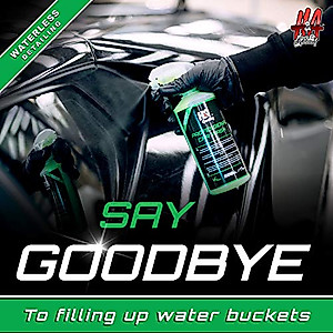 H&A QUALITY Professional Car Wash - Waterless Auto Cleaning Spray Solution - Removes Vehicle Dirt, Grime, Mud - Cleans & Polishes Exterior Surfaces - Fragrant Scent - Detailing Accessories, 500ml