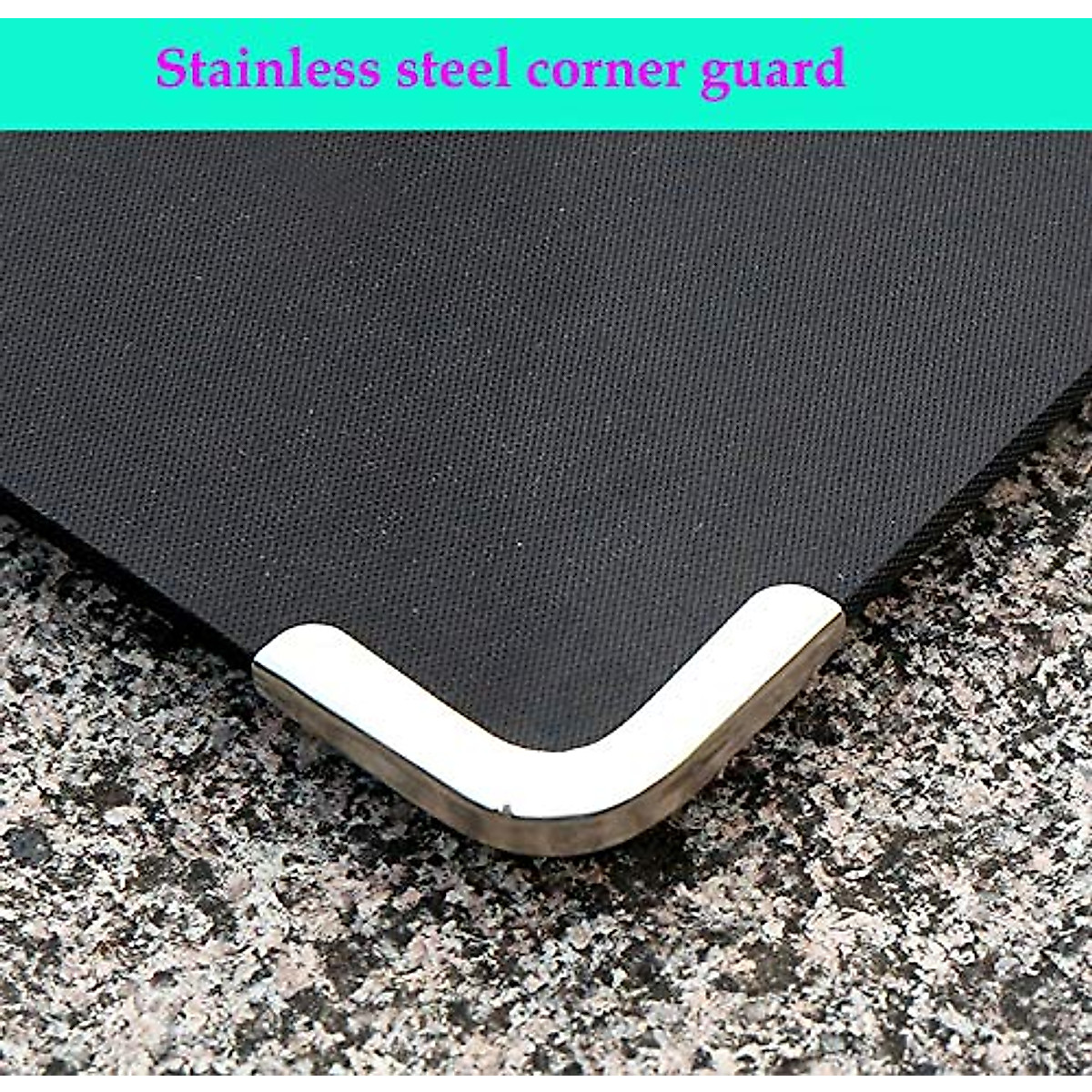 Artist Sketch Board Covered with Water Proof Fabric - Black Painting Drawing Clipboard – Art Supply for Classroom Studio Travel or Field Use, Size 15.7" by 11.8" (L x W, 30 x 40 cm)