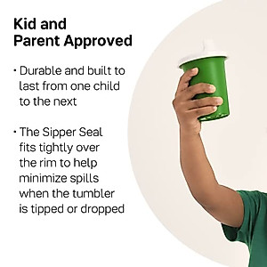 Tupperware Brand Bell Tumblers & Seals - 7 oz (200 mL) - Dishwasher Safe & BPA Free - Durable, Dripless Sippy Cup with Lid for Ages 6-24 Months