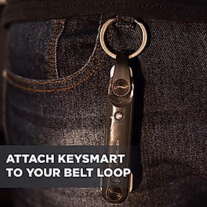KeySmart Key Rings - Pack of 3 Flat Key Chain Rings for Key Attachment - Easy Opening and Closing Round Split Metal Key Rings for Keychains - Slim & Durable Large, Medium and Small Rings…