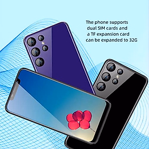 zsddzzy 6.52 inch Screen，Y200，Android Smartphone ，Dual SIM Card，1GB RAM 16GB ROM，Only Supports Dual SIM Card Frequency Band of 3GWCDMA ：850/2100MHZ，Unlocked Cell Phone(White)