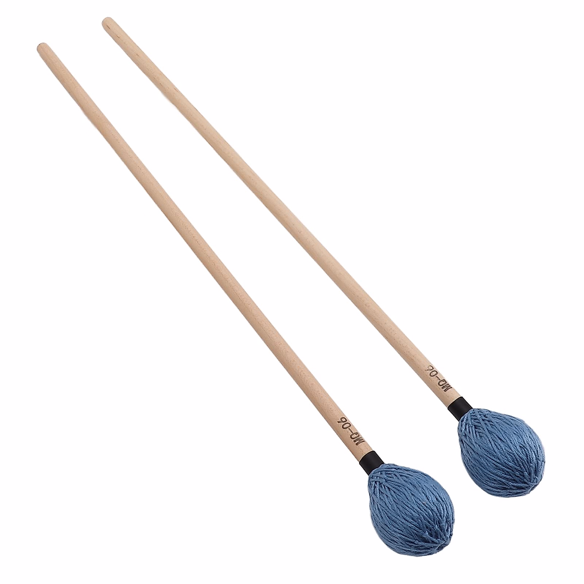 Keyboard Marimba Mallets, 1 Pair Soft Playing Yarn Head Mallet Replacement Comfortable with Maple Handle for Beginner for Percussion Instruments(blue)