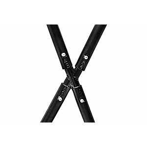 Classy Handmade Dark Brown Leather Butterfly Chair Living Room- Side Hand Stich Leather Chair-Handmade with Powder Coated Folding Black Iron Frame (Cover with Folding Frame)