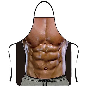 Kitchen Apron Funny Chef Cooking Gag Gift Creative Funny Baking Party Aprons for Men Women (G)