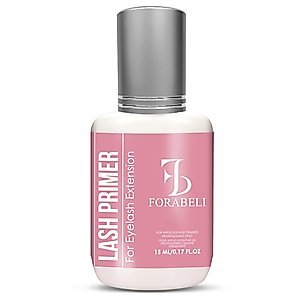 Forabeli Lash Primer 15ml - Boosts Adhesion, Improves Bond Retention, Ideal for Individual and Natural Lashes, Semi-Permanent Eyelash Extension Supplies