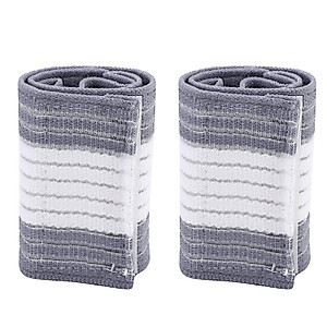 Ankle Support Brace for Men Women Adjustable Strap for Arch Support Breathable Ankle Protector Foot Brace with Compression Wraps Elastic Arch Sleeves for Protection Sprained Sports Gray-White 2 Pcs