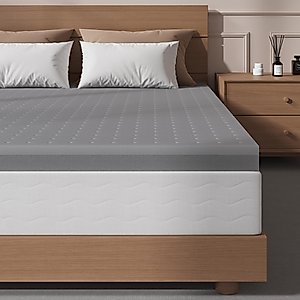 Sleepmax Extra Firm Mattress Topper Twin Size 4 Inch - Firm Memory Foam Mattress Topper for Pain Relief - Ventilated High Density Foam Bed Topper - No Odor, CertiPUR-US Certified
