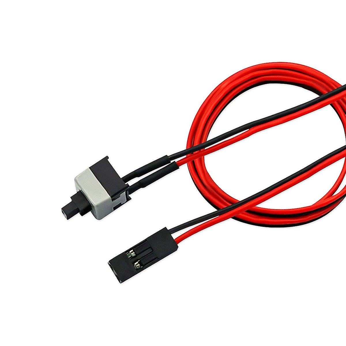 CenryKay Computer Switch Wire Cable on/Off Push Button Restart Line PC Power Switch Cables 45cm (6 Pack 2 Pin)