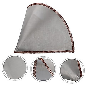 COLLBATH 304 Stainless Brewed Coffee Filter Coffee Maker Cone Tea Coffee Strainer Espresso Filter Plate Coffee Filter Mesh Coffee Filter Basket Coffee Machine Simple Filter Mesh