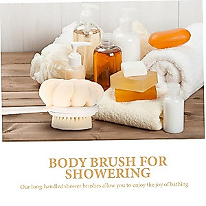 HEALLILY Long Handle Bath Brush Bath Scrubber for Body Sponges for Body Cleaning Sponges Shower Loofah on a Stick Dual- Sided Back Brush Exfoliating Bath Brushes Body Shower Brush Pp One