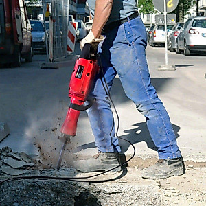 XtremepowerUS 2200W Electric Demolition Jack Hammer Concrete Breaker Punch Drill Chisel & Shovel Digging Bits w/Case