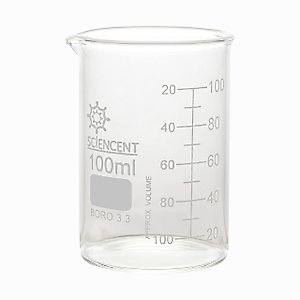 SCIENCENT Glass Beaker 100ml (Single)