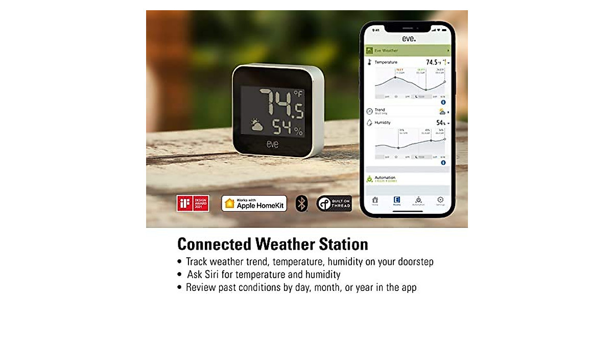 Eve Weather: Apple HomeKit Outdoor Weather Station with Privacy