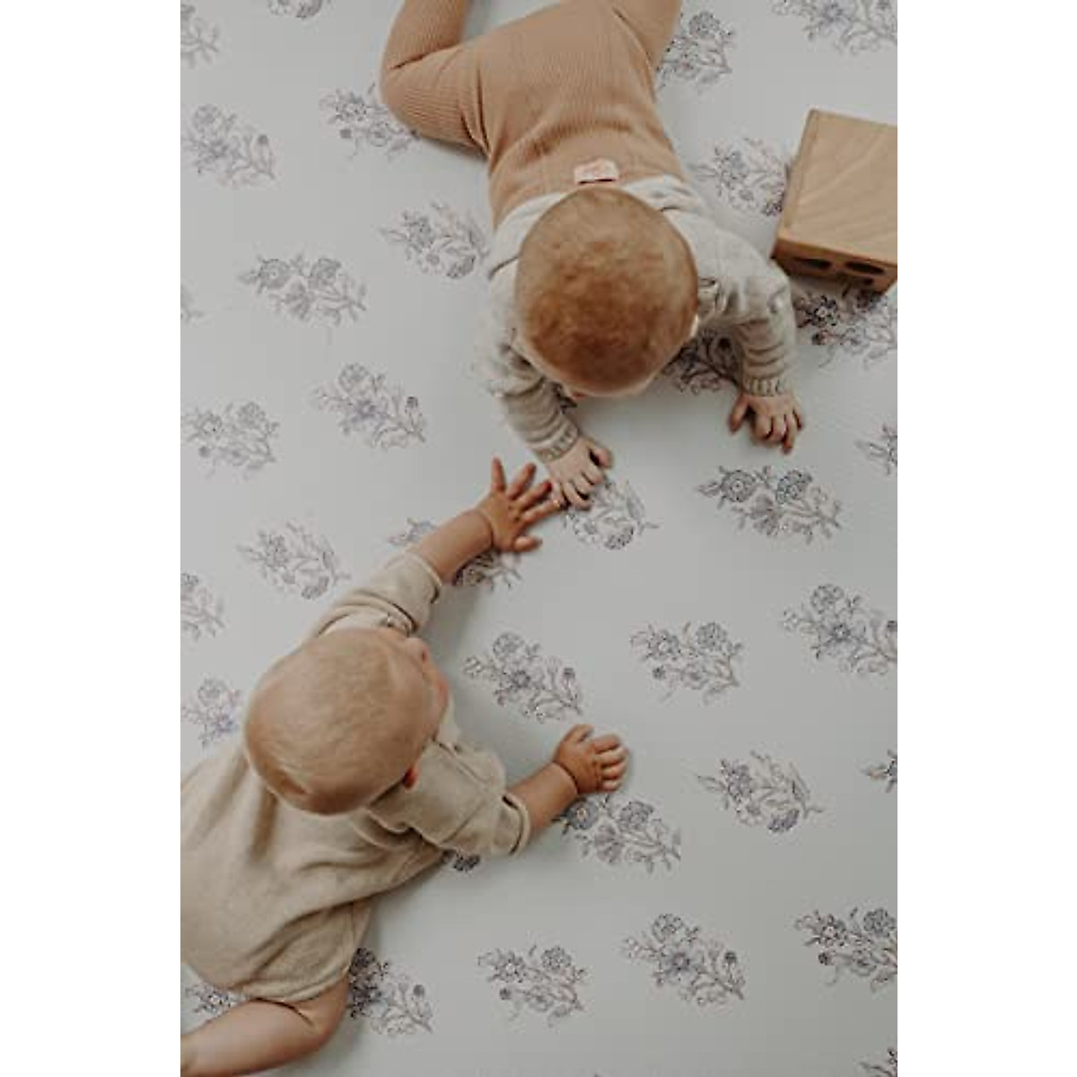 Frankie Lane Non-Toxic Baby Play Mat, 6.5ft x 4.5ft Reversible Waterproof Foam Tummy Time Mat, Baby Activity Mat. Playmat for Babies and Toddlers. SOFT Extra Large Non Slip Baby Floor Mat Foam Playmat