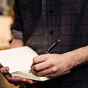 Cross Century II Selectip Rollerball Pen, Black Lacquer with 23KT Gold-Plated Appointments