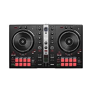 Hercules DJControl Inpulse 300 MK2 – USB DJ controller – 2 decks with 16 pads and built-in sound card – DJ software and tutorials included