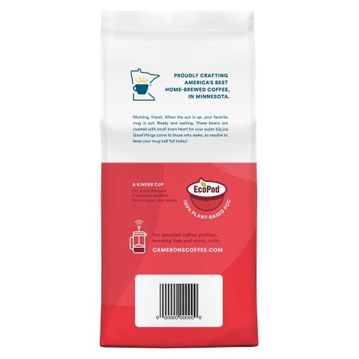 Cameron's Coffee Roasted Ground Coffee Bag, Flavored, Vanilla Hazelnut, 12 Ounce