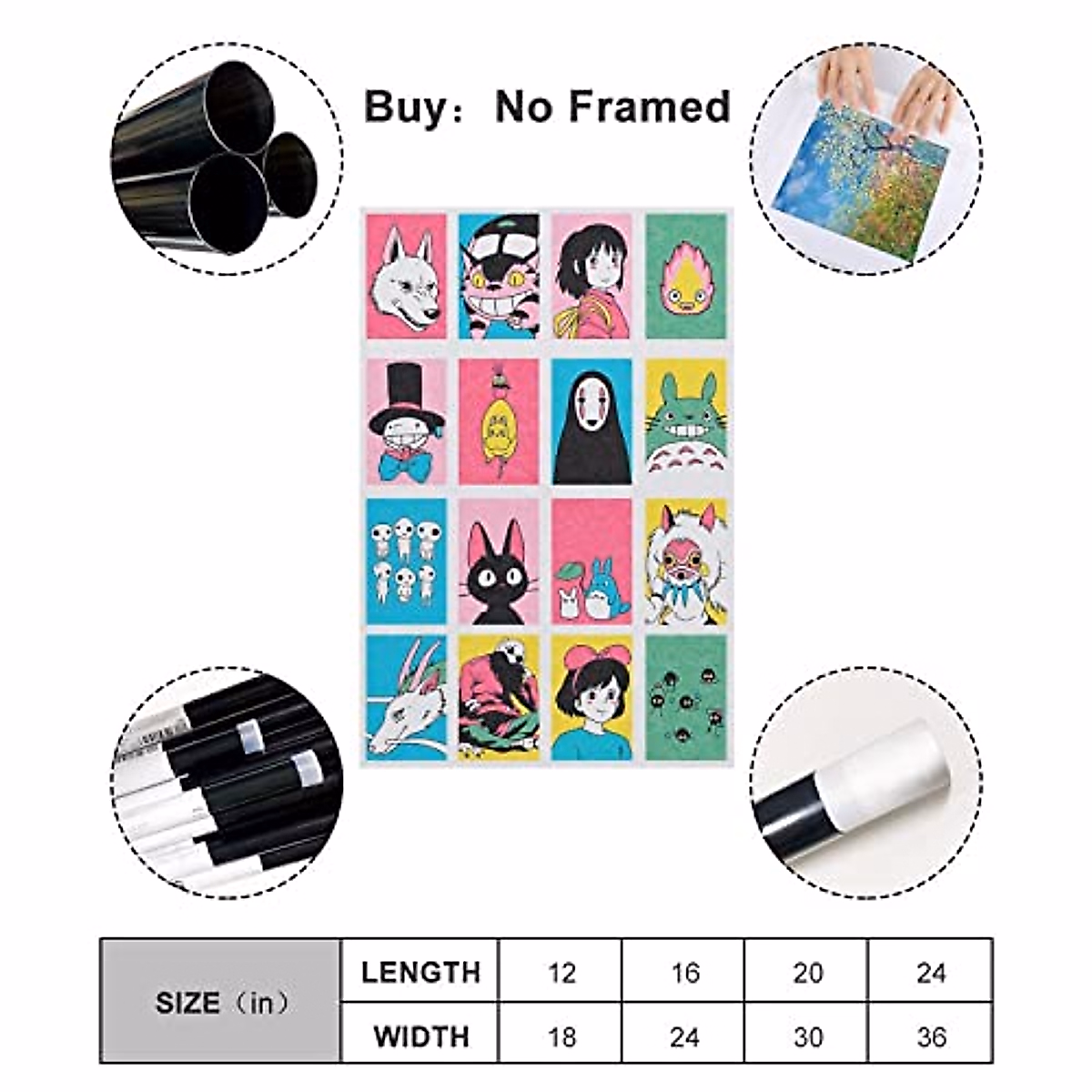 ABOUTKk Anime Poster Canvas Wall Art Gift Idea Decor Home Posters Artworks 12x18inch(30x45cm) Lwebecn