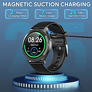 OTOSAGOW Smart Watch Bluetooth Call (Answer/Make Call), 1.45'' Touch Screen IP68 Waterproof Fitness Tracker with 100+ Sports Modes, Smart Watches for Men Women Android and iOS iPhone Compatible, Black