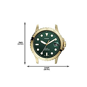 Fossil Women's FB-01 Quartz Stainless Steel Three-Hand Watch, Color: Gold (Model: ES4746)