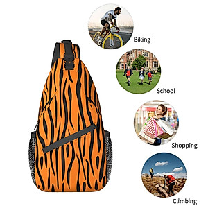 Wildlife Skin Print Sling Bag Chest Bag Wildlife Skin Crossbody Bags For Mens Womens