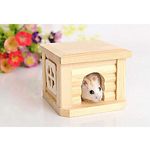 Litewoo Hamster Hideout Chewable Toys Wooden Accessories—— Hut