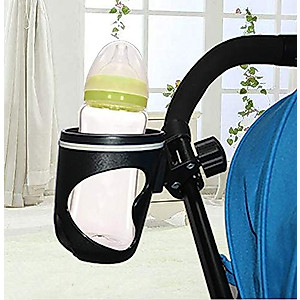 Universal Cup Holder, Twoworld 360 Degree Rotation Stroller Bottle Holders, Free Hanging Direction Cup Holder for Stroller, Bicycle, Wheelchair, Motorcycle 2 Pack
