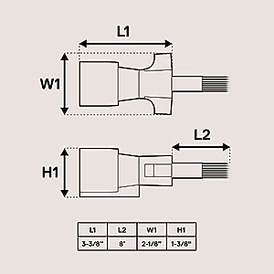 8ft 7-Way Trailer Plug Cord Wiring Harness [7-Pin Trailer Wire Cable] [Brake & Light Control] [10-14AWG] 7 Prong Trailer Light Cord Wiring Connector for RV