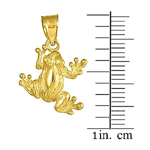 Animal Kingdom 10k Gold Frog Charm Pendant