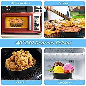 Nicoport 60Pcs Aluminum Foil Cake Container 68ml Heat-Resistant Foil Baking Cups with Clear Lids and Spoons Mini Oval Cake Pan Reusable Small Cheesecake Muffin Pan for Cake Cheese Dessert