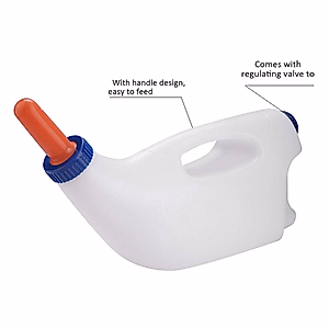 4L Calf Nursing Feeding Bottle, Lamb Milk Bottle Calf Goat Milk Feeder Bottle with Handle Livestock Supplies