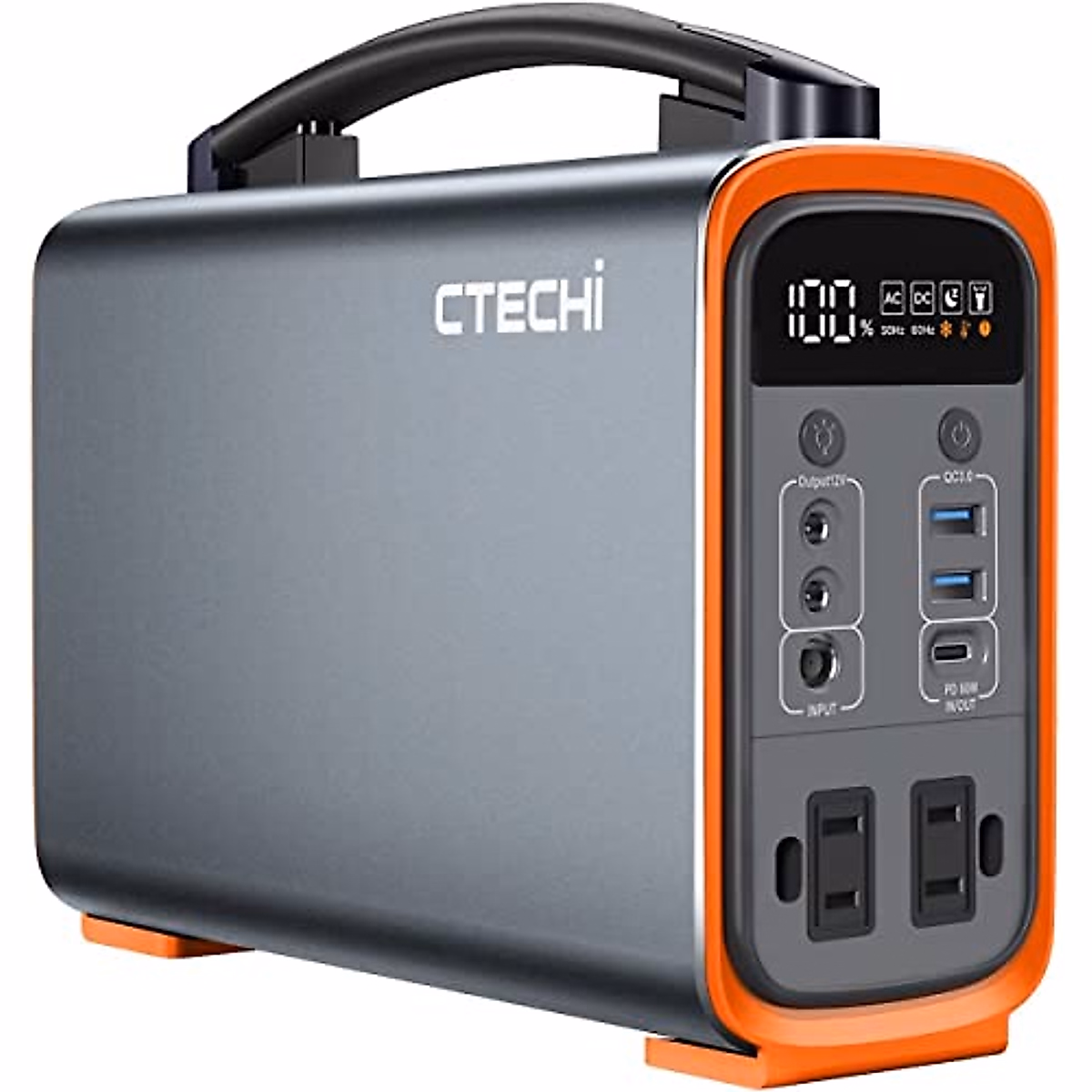 Portable Power Station, 240Wh Lifepo4 Generators for Home Use, 240W Emergency Power Supply, 75000mAh Outdoor Solar Generator for Travel, Camping, Emergency and CPAP