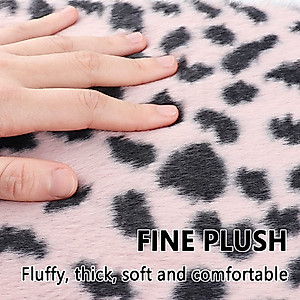 NHHC Fluffy Car Armrest Cover,Center Console Cover for Car Decoration,Warm and Comfortable Car Interior Accessories Suitable for Most Cars, Trucks, SUV (Pink)