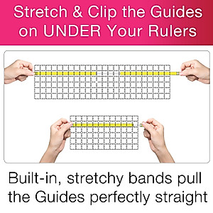 Guidelines4quilting Quilt Ruler Upgrade Kit, Clear