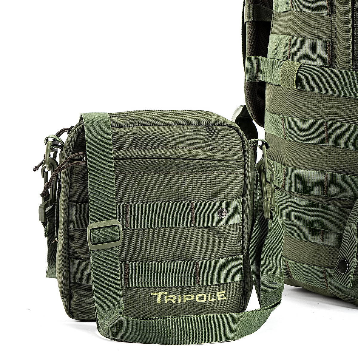 Tripole 45 Ltrs Backpack With Sling Bag Attachment (Alfa_Army Green)