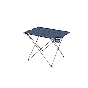 DOUBAO Folding Iron Rod Camping Picnic Table Portable Dining Tea Desk Outdoor Camping Barbecue Picnic Gear with Storage Bag