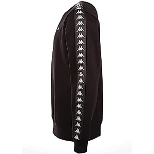 Kappa Lasse Sweatshirt 312008-19-4006, Mens, Caviar, L Black