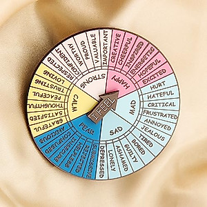 Funny Mood Enamel Pin - Cute Color Wheel Spins Pins - Aesthetic Gifts for Women Men