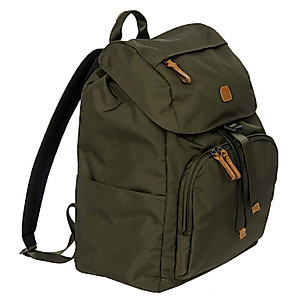 Bric's X-Travel Excursion Backpack - 15 inch - Cute Designer Backpack for Women and Men - Olive