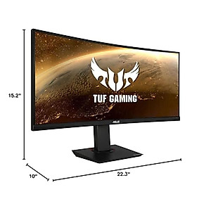 ASUS TUF Gaming VG35VQ 35” Curved HDR Monitor 100Hz Uwqhd (3440 X 1440) 1ms FreeSync Eye Care DisplayPort HDMI USB HDR10