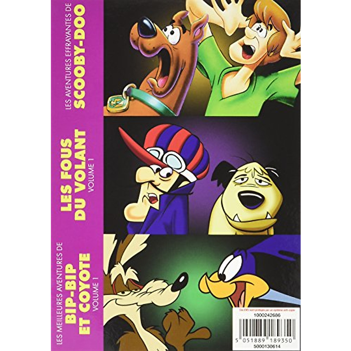 Coffret scooby doo ; les fous du volant ; bip bip