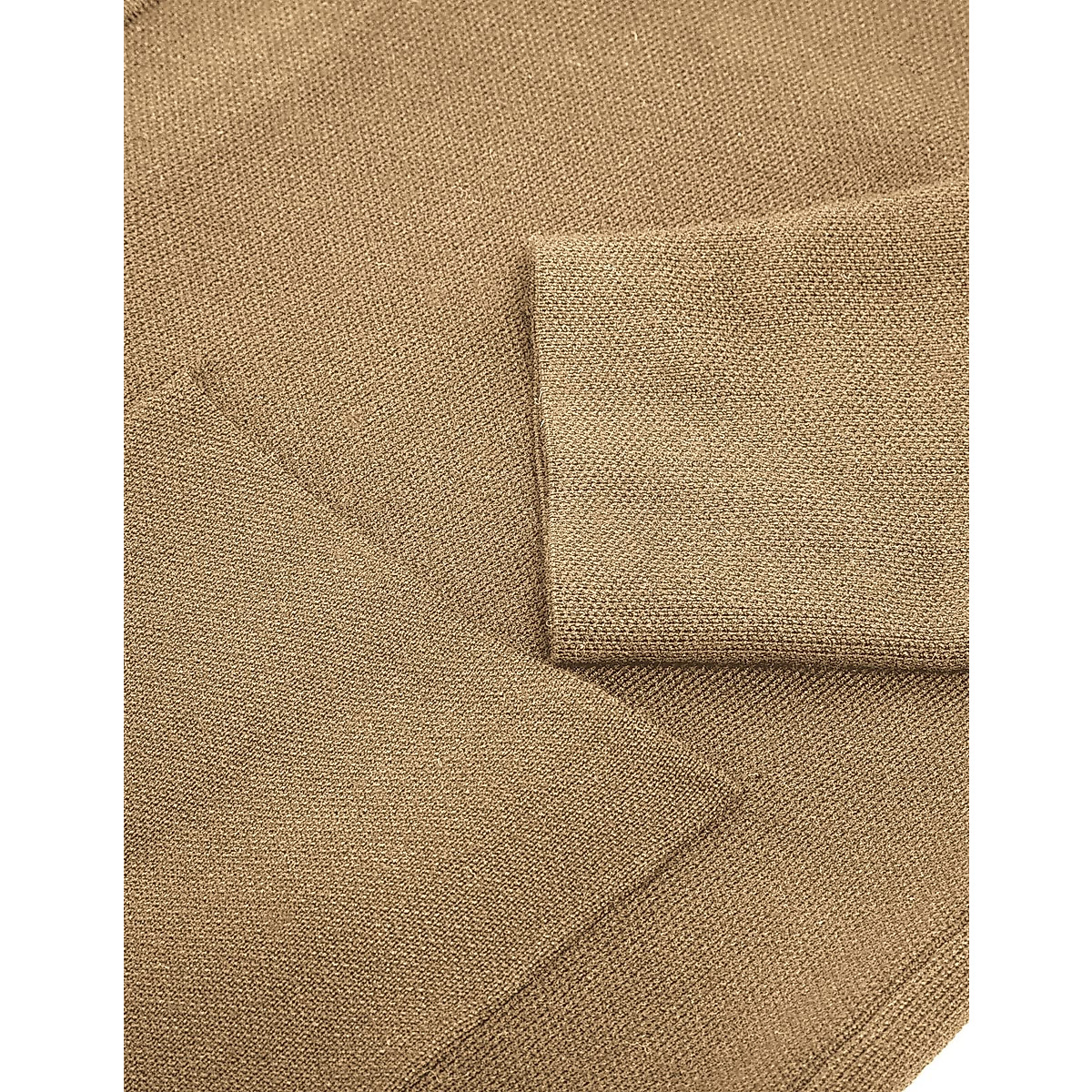 Men Cardigan Sweaters Jacket Stylish Regular Fit Notch Lapel Knit Blazer Sport Coat Business Work Blazer Camel XL