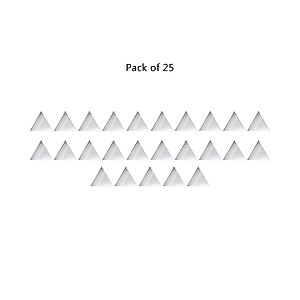 Marketing Holders 25 Pack Acrylic Mirrors for Crafts Small 3" Triangle Tiles for DIY Projects Event Wall Table Decor 0.18" Thick